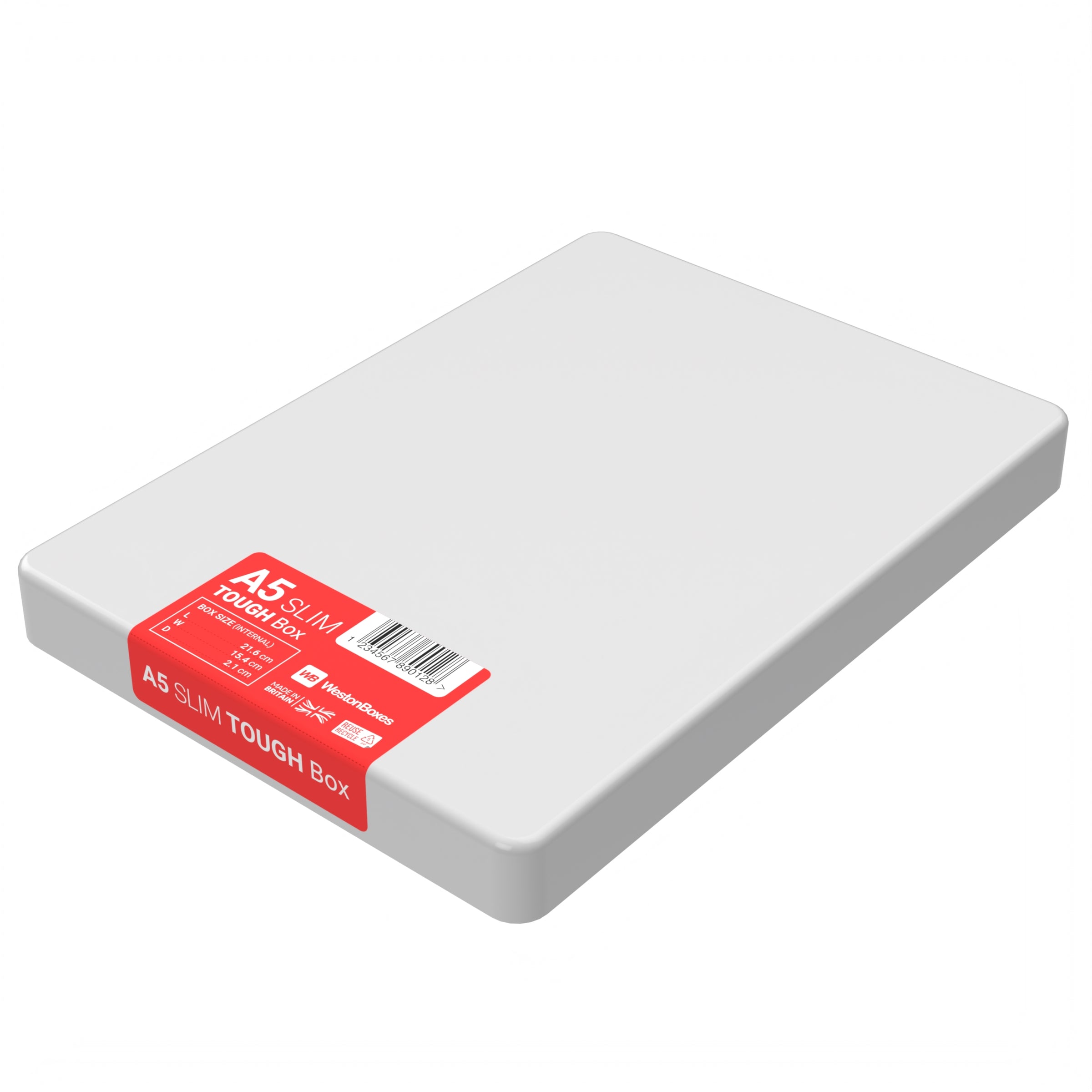 A5 Slim TOUGH Box, Heavy Duty, Impact Resistant Plastic Storage Box ...