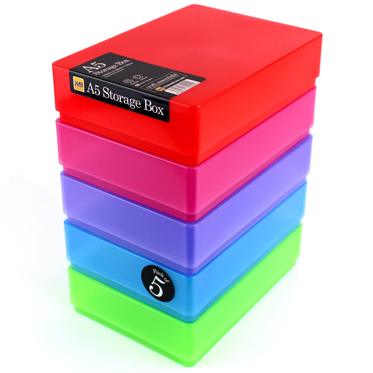 Clear Plastic A5 Storage Box — WestonBoxes Trade